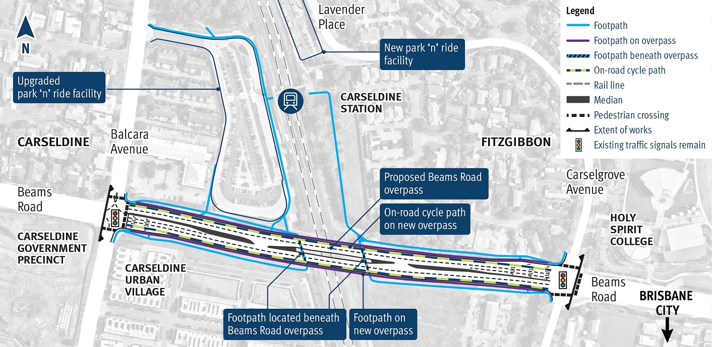 Beams Road (Carseldine and Fitzgibbon), upgrade rail level crossing ...