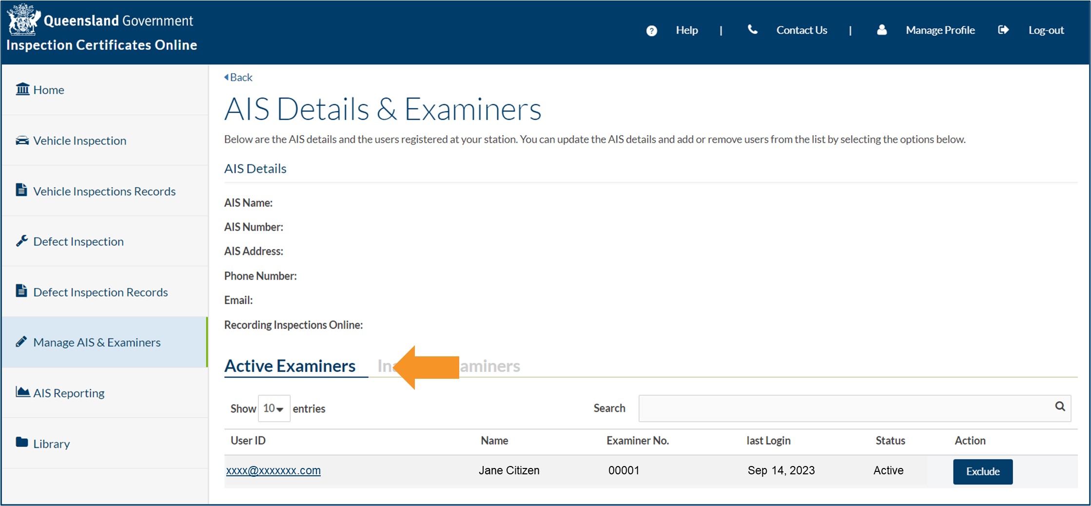Managing your AIS details (Department of Transport and Main Roads)