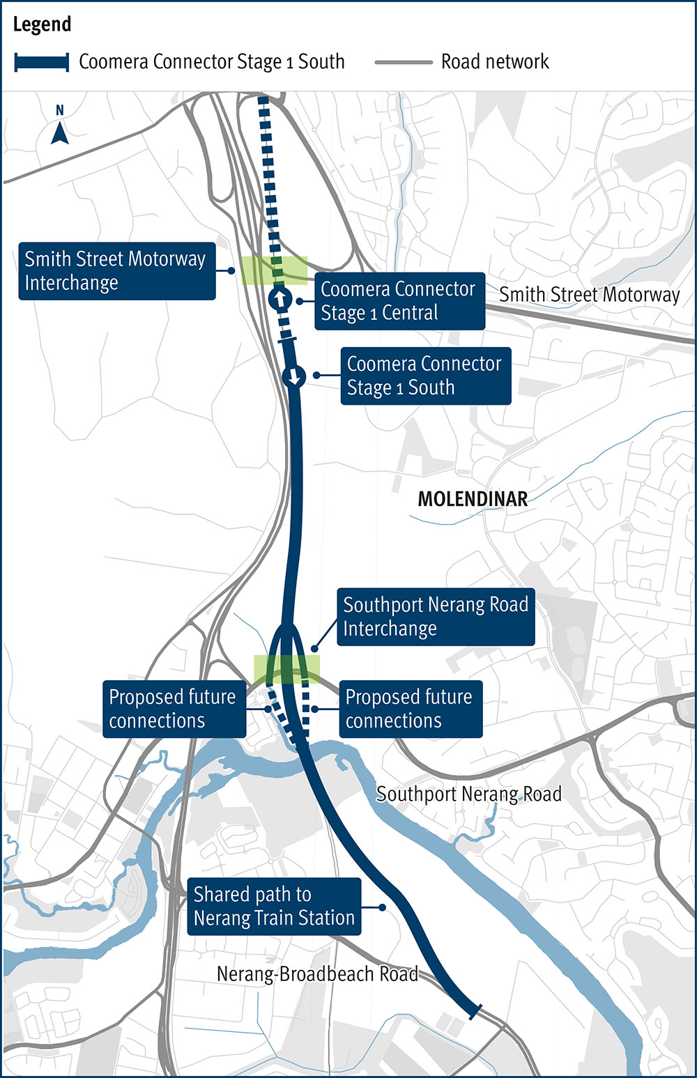 Coomera Connector Stage 1 South | Department of Transport and Main Roads