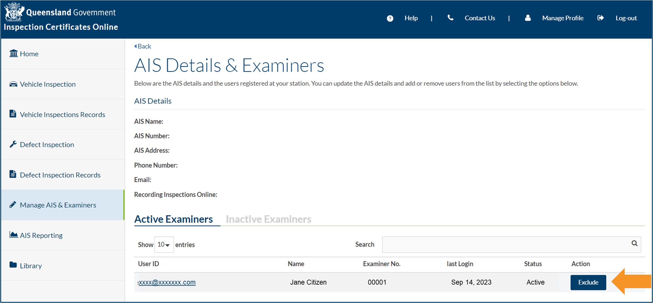 Managing your AIS details (Department of Transport and Main Roads)