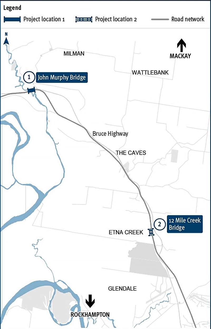 Bruce Highway (Rockhampton-St Lawrence), various locations, upgrade ...