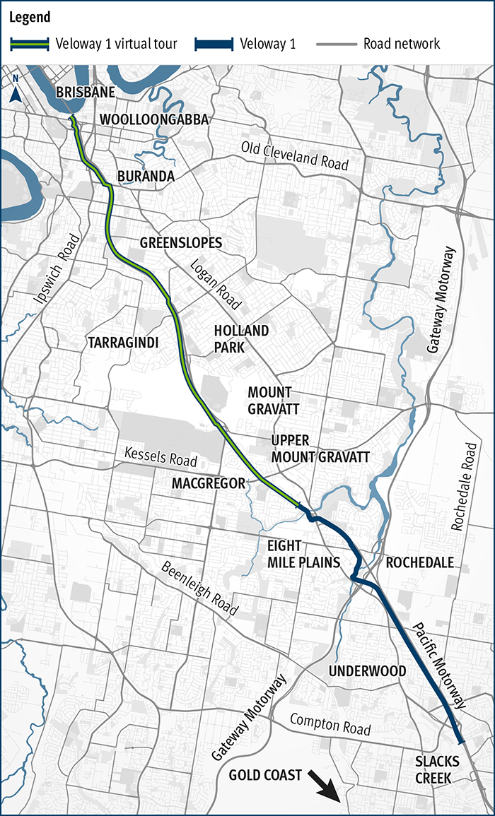 Veloway 1 Pacific Motorway | Department of Transport and Main Roads