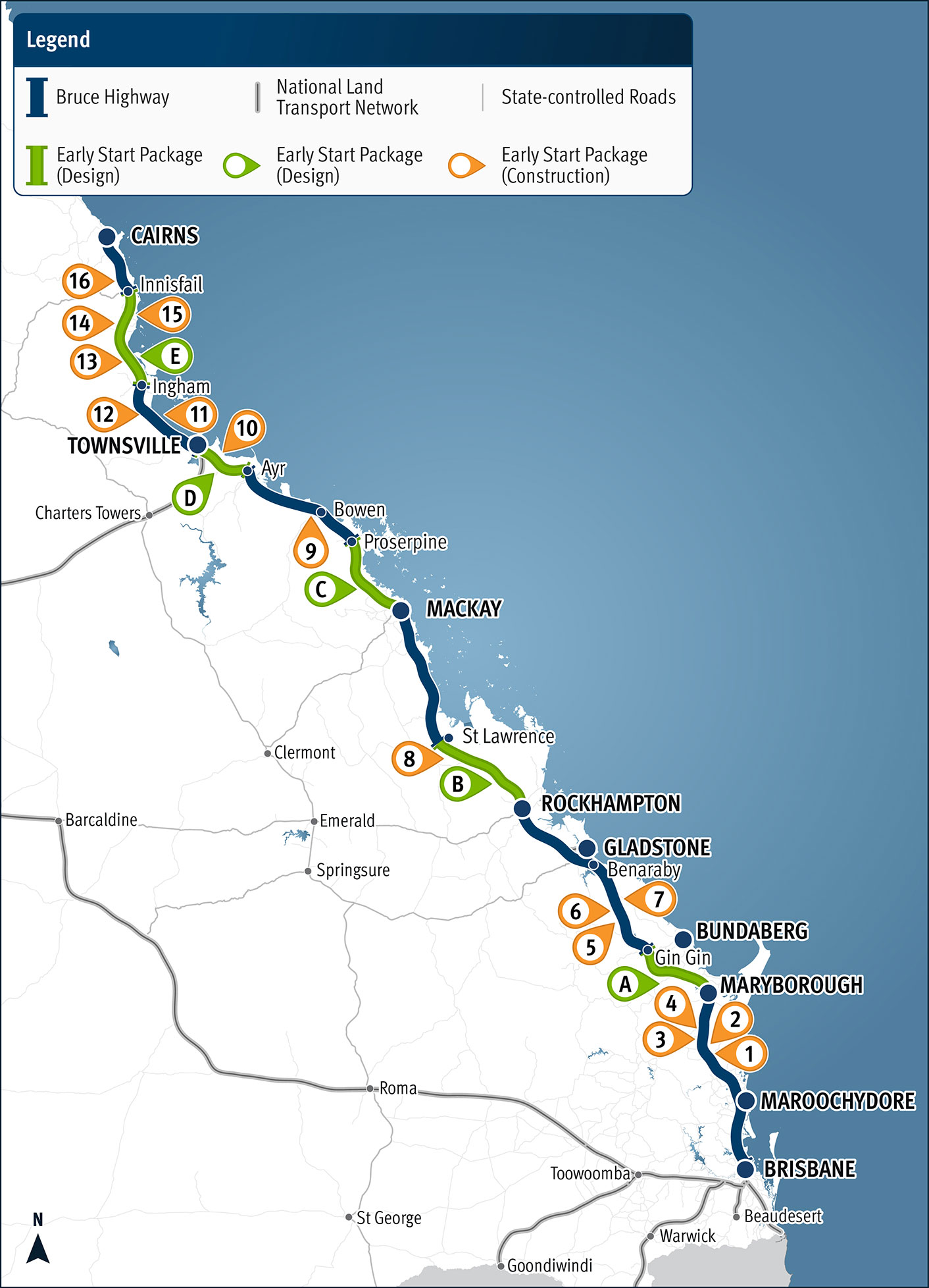 Priority projects Bruce Highway (Department of Transport and Main Roads)