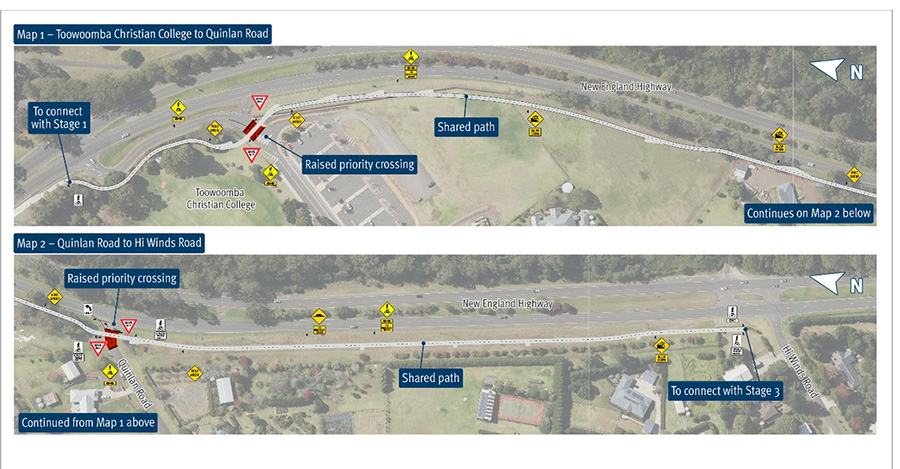 New England Highway Bikeway, Highfields to Toowoomba CBD (Stages 1, 2 ...
