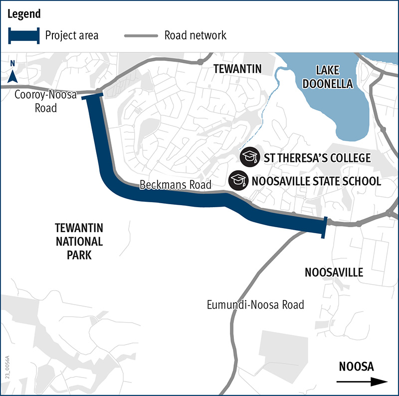 Tewantin Bypass, Beckmans Road, planning | Department of Transport and ...