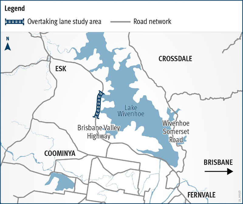 Brisbane Valley Highway overtaking lanes | Department of Transport and ...