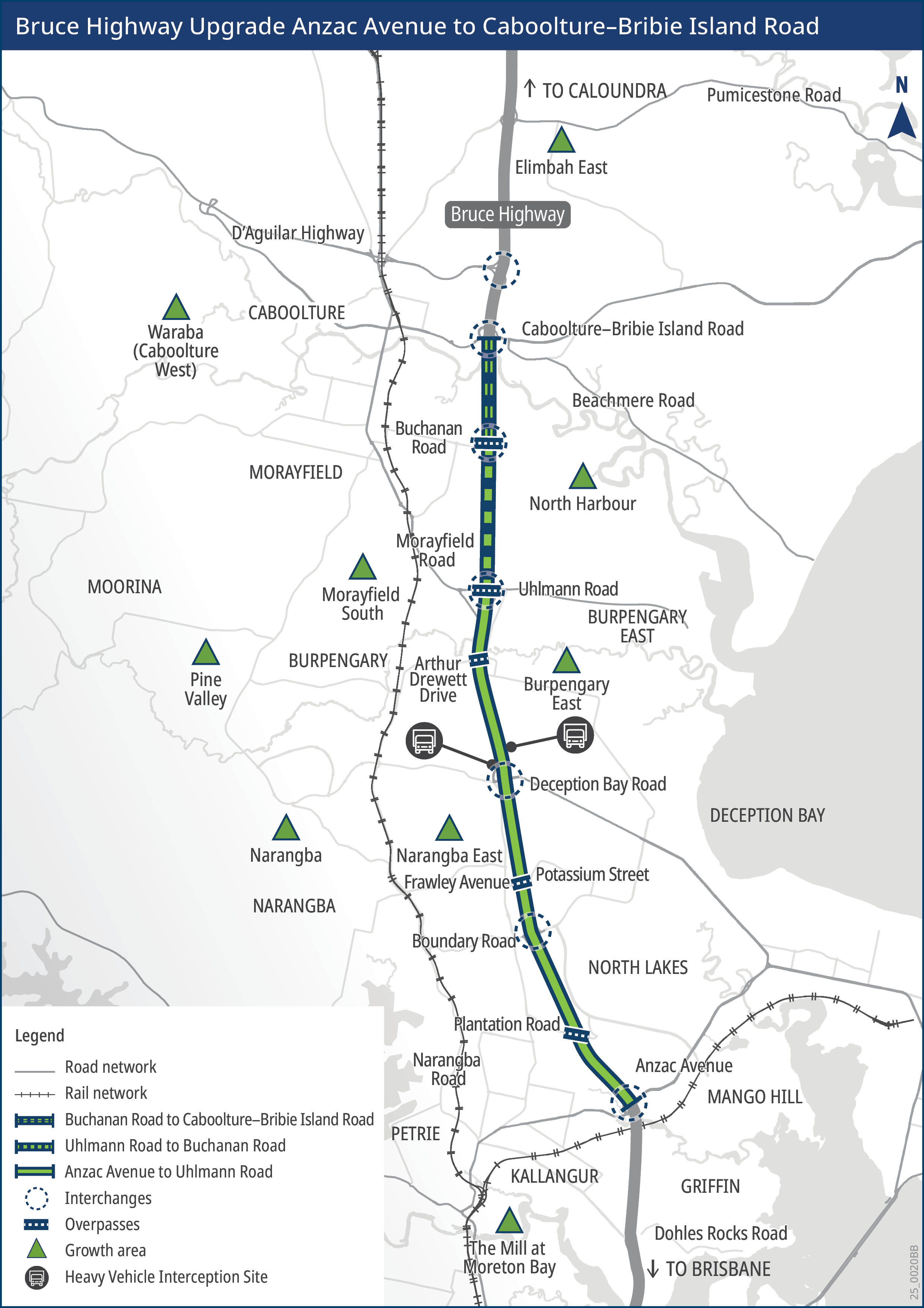 Bruce Highway Brisbane Gympie Anzac Avenue Uhlmann Road upgrade ...