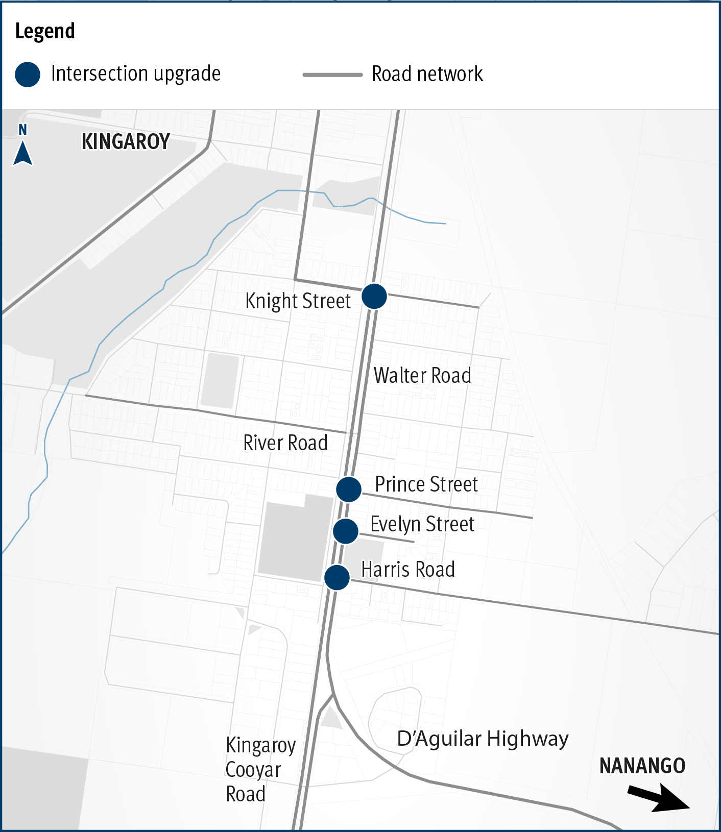 D'Aguilar Highway (Yarraman – Kingaroy), various locations, improve ...