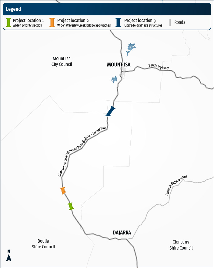 Diamantina Developmental Road (Dajarra – Mount Isa), package of safety ...
