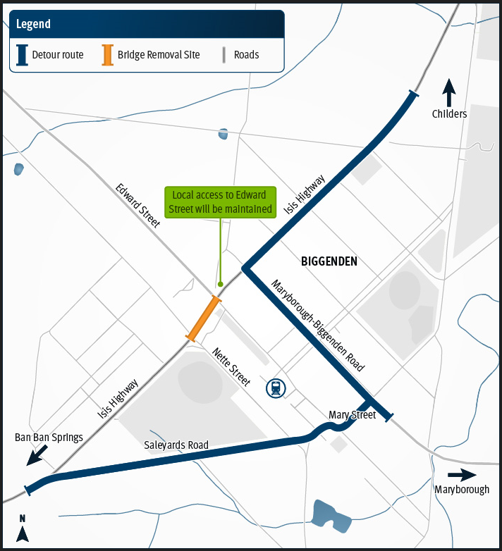 Isis Highway upgrade, Biggenden rail overpass | Department of Transport ...
