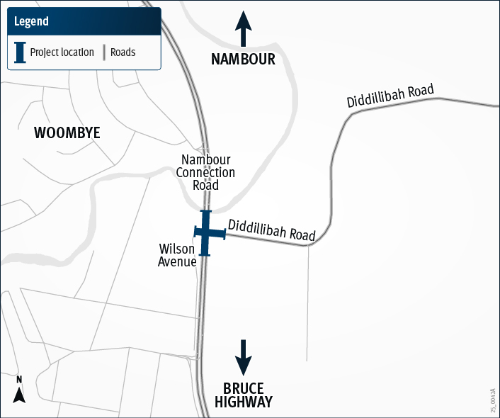 Nambour Connection Road and Diddillibah Road intersection, improve ...