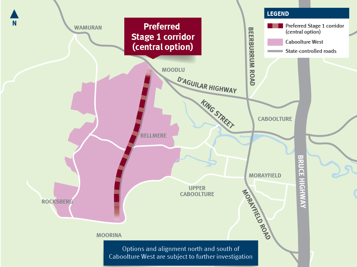 North Brisbane Bruce Highway Western Alternative, planning | Department ...