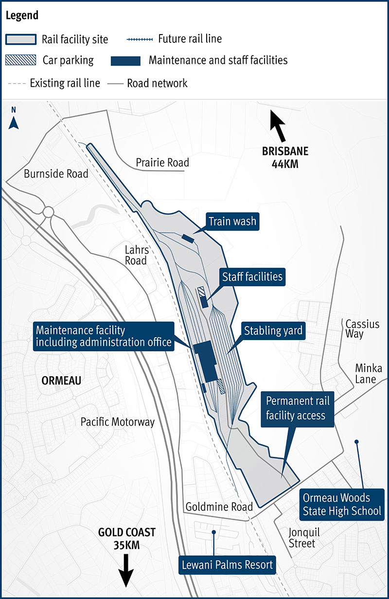 Ormeau rail facility | Department of Transport and Main Roads
