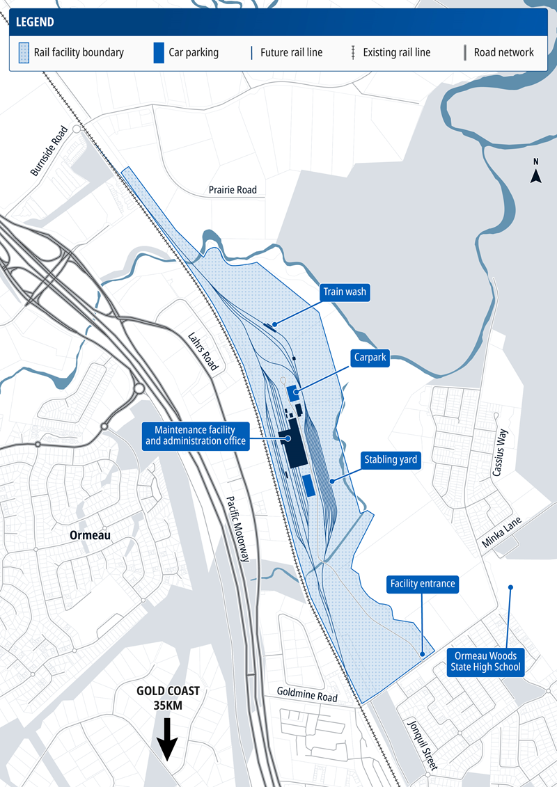 Ormeau rail facility | Department of Transport and Main Roads
