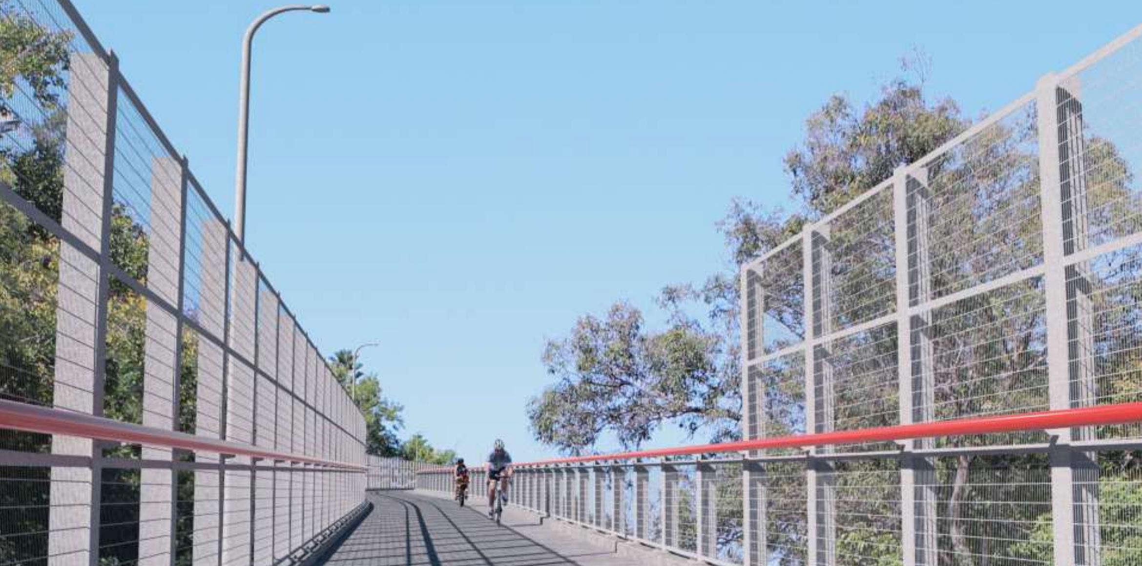 Veloway 1 (V1) Cycleway, O'Keefe Street, construct cycle bridge and ...