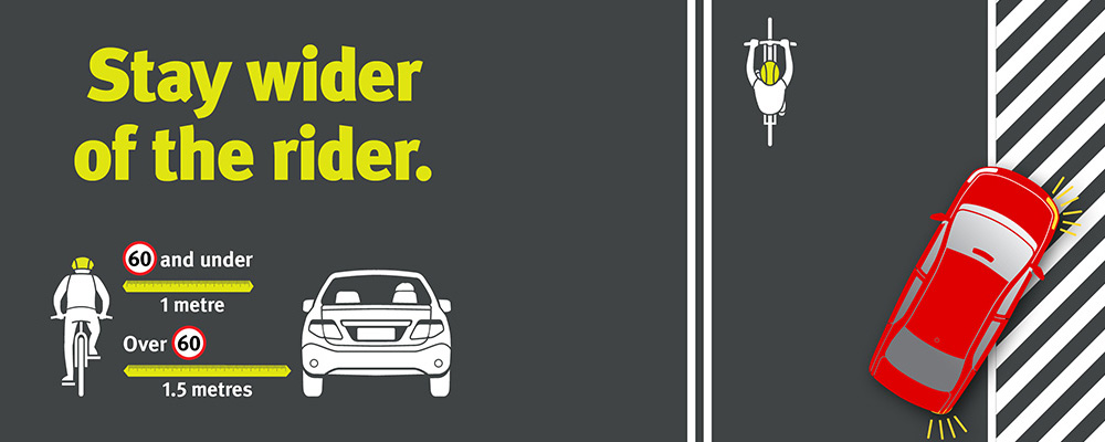 Stay wider of the rider campaign goes far and wide (Department of ...